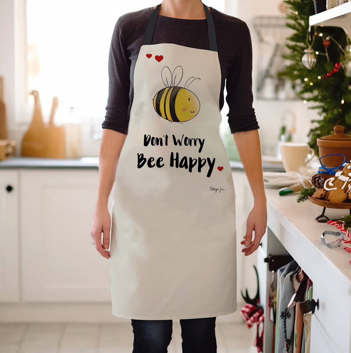 Bee Happy Apron – Villager Jim's Shop