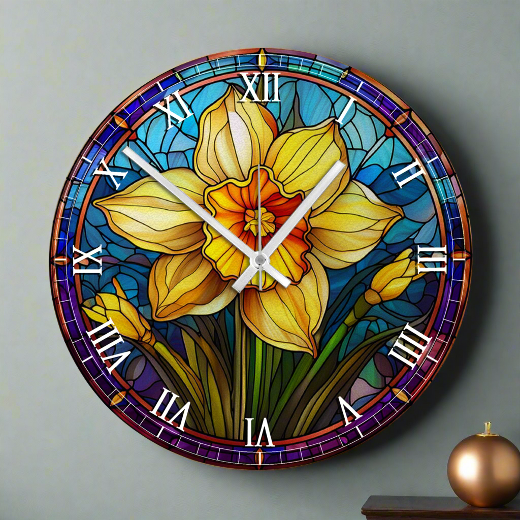 Flower Suncatcher Clocks – Villager Jim's Shop