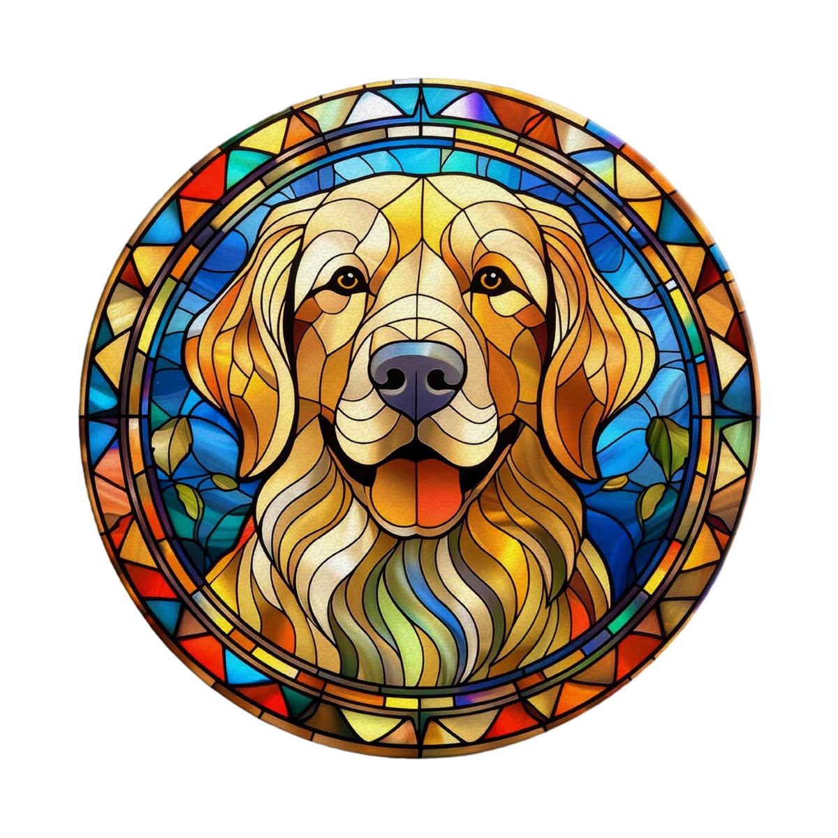 Golden Retriever Glass Suncatcher Worktop Saver – Villager Jim's Shop
