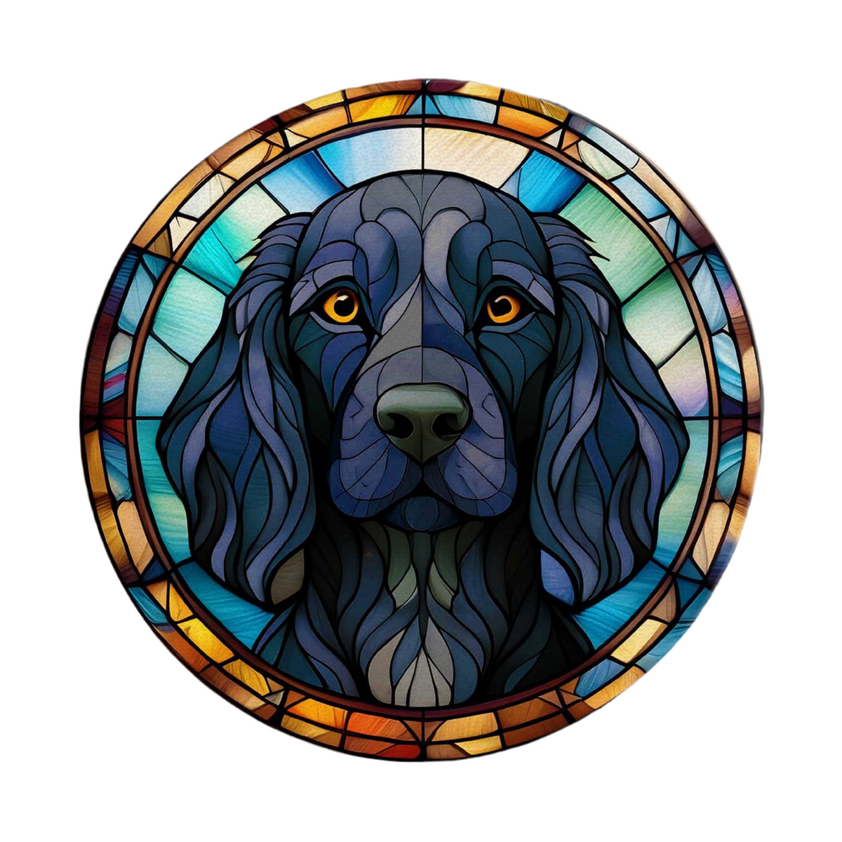 Springer Spaniel Black Glass Suncatcher Worktop Saver – Villager Jim's Shop