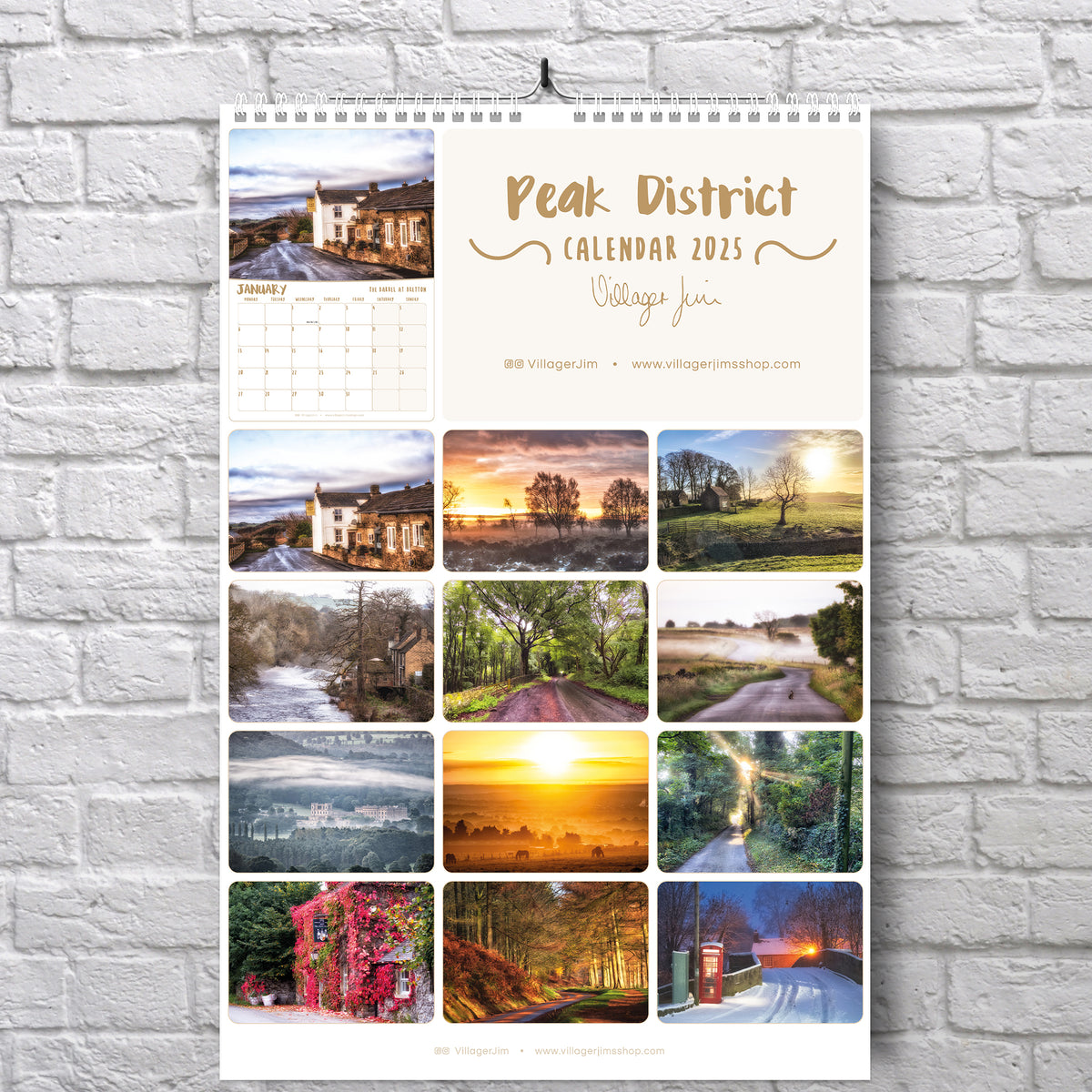Villager Jim Peak District 2025 Calendar – Villager Jim's Shop