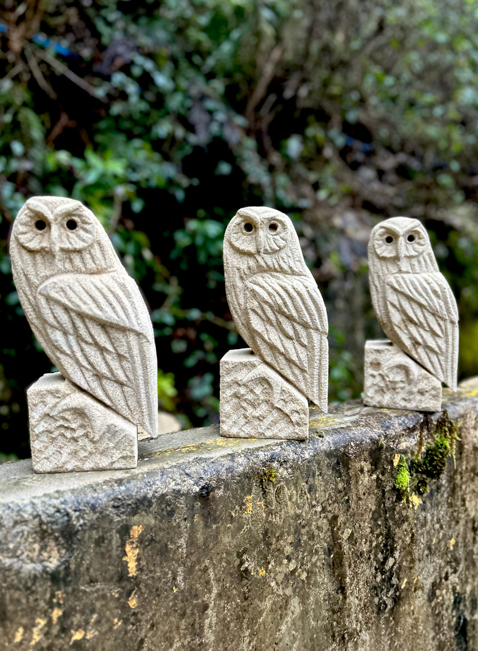 Millie the Little Owl - Stone Sculpture – Villager Jim's Shop