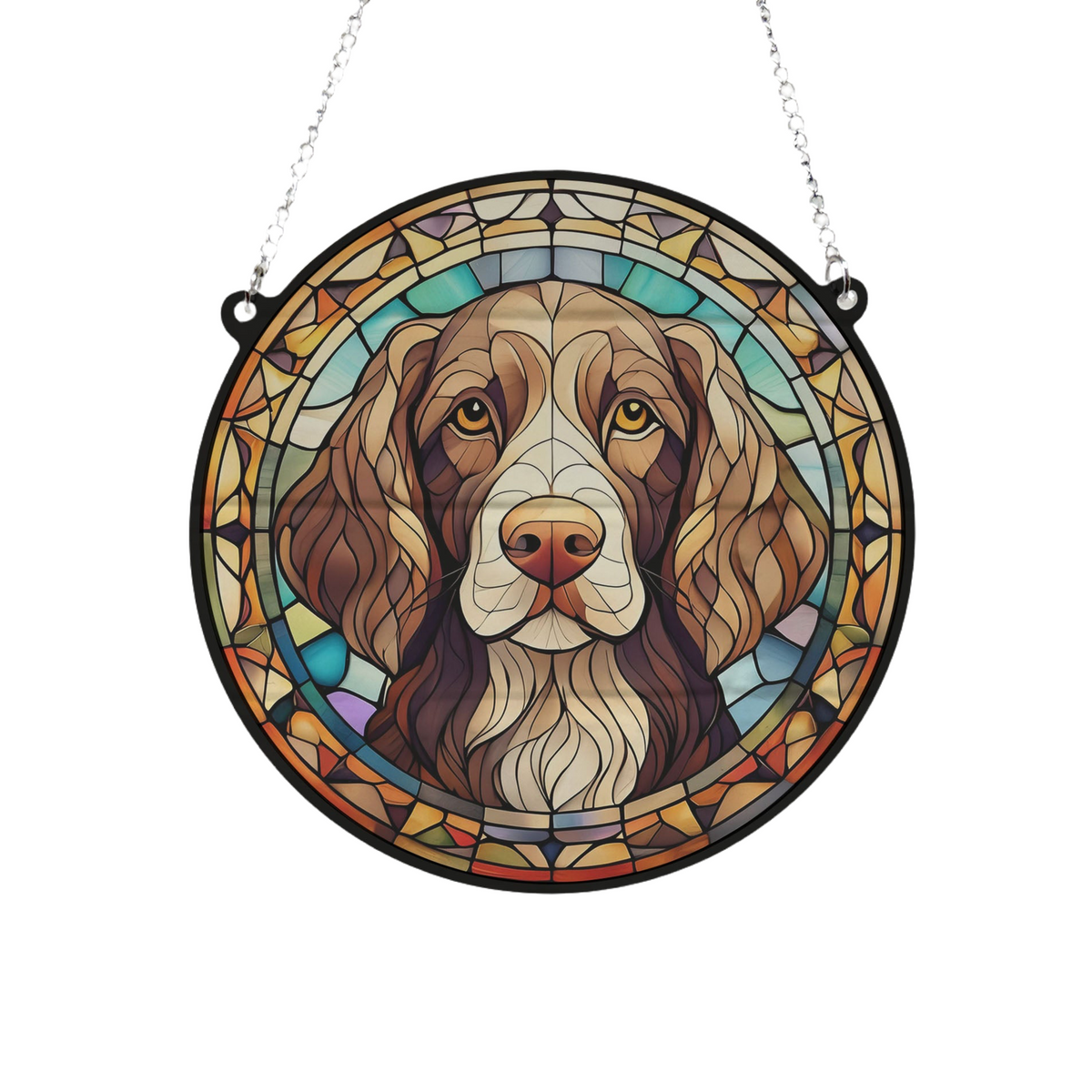 Springer Spaniel Stained Glass Effect Suncatcher – Villager Jim's Shop