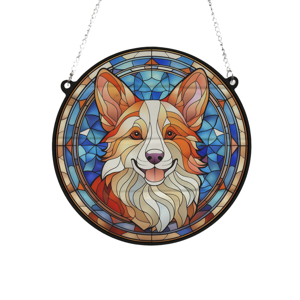 Corgi Stained Glass Effect Suncatcher – Villager Jim's Shop