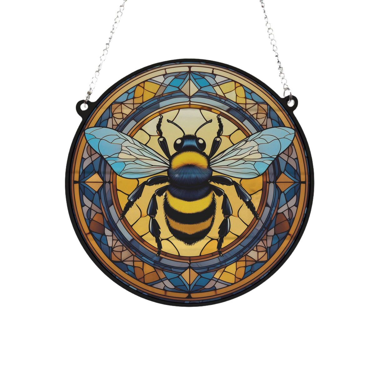 Bee Stained Glass Effect Suncatcher – Villager Jim's Shop