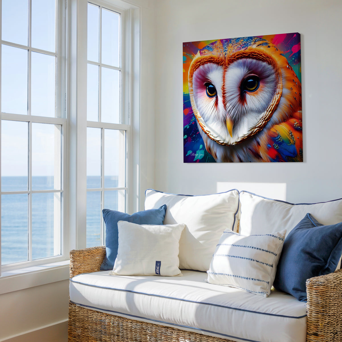 Barny and His Heart Face Art Canvas – Villager Jim's Shop