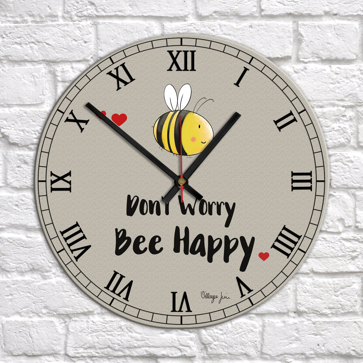 Bee Happy Clock – Villager Jim's Shop
