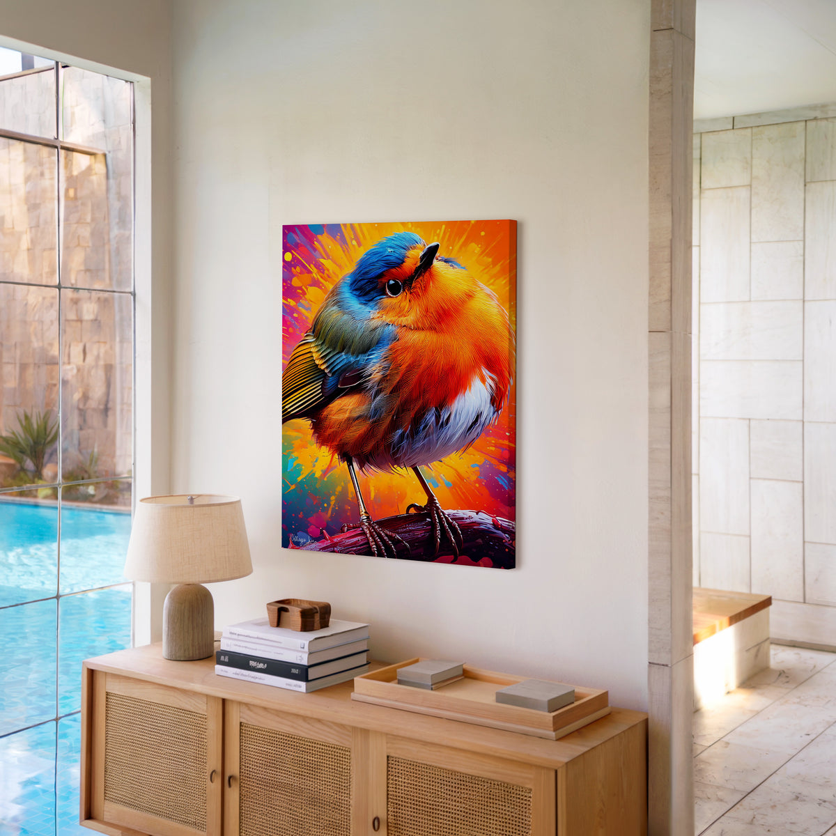 Bobbin Robin Art Canvas – Villager Jim's Shop