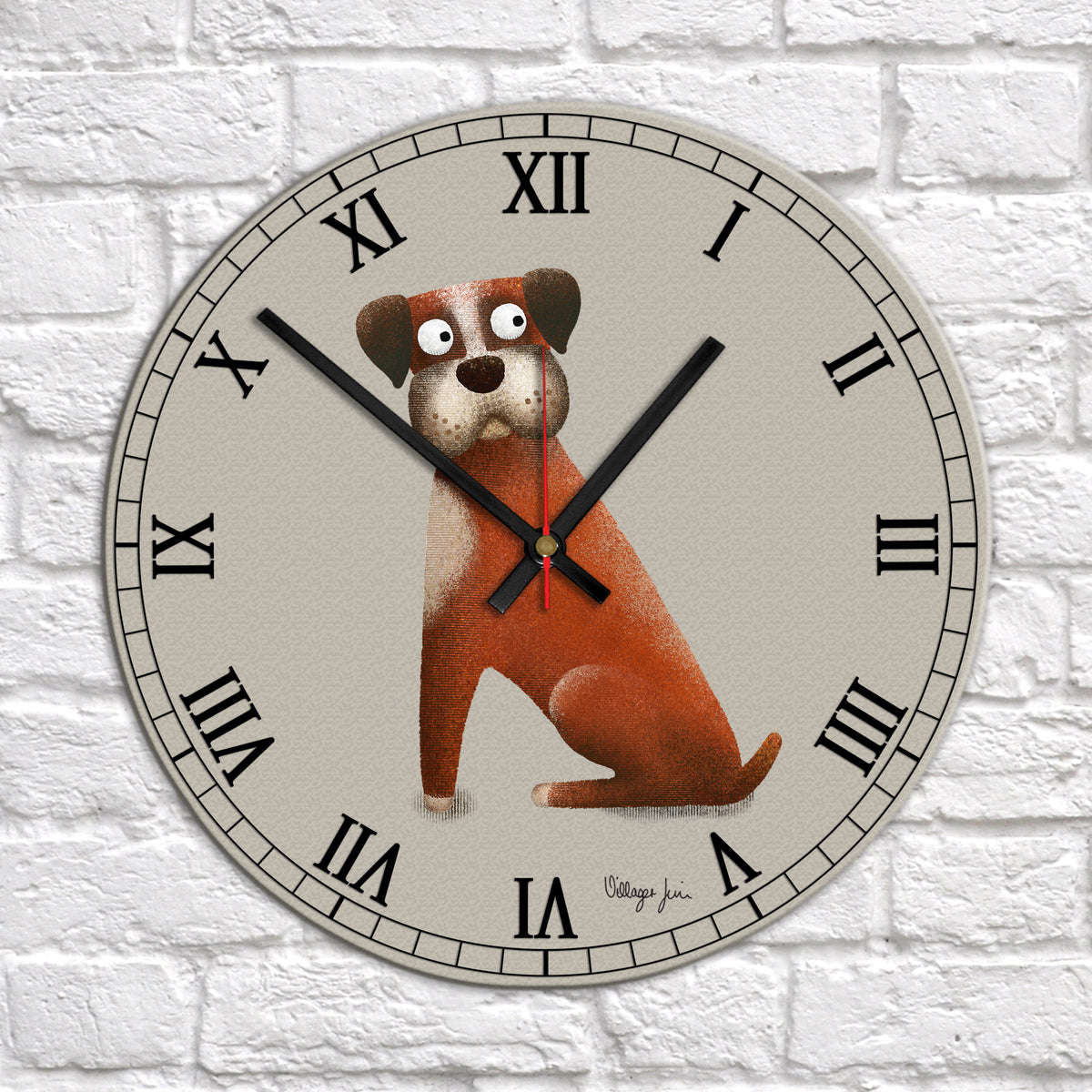 Boxer Plain - Dog Art Clock – Villager Jim's Shop
