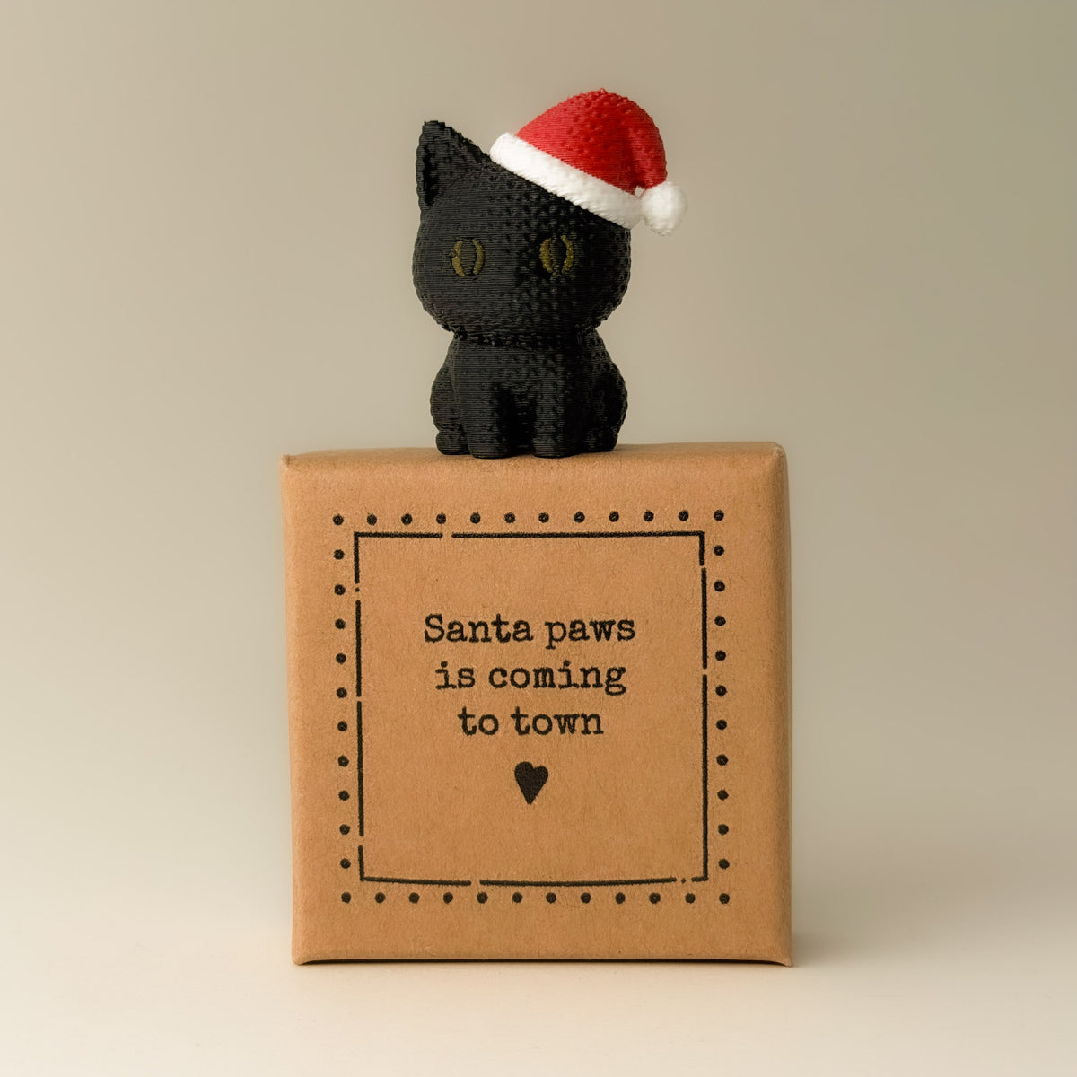 Santa Paws Is Coming To Town - Tiny Little Gifts - Plum In A Santa Hat ...