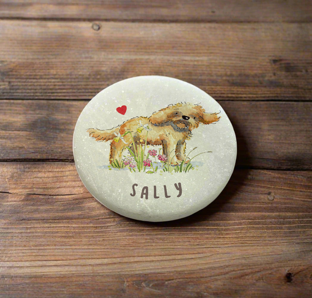 Cockapoo Apricot Marble Memorial – Villager Jim's Shop