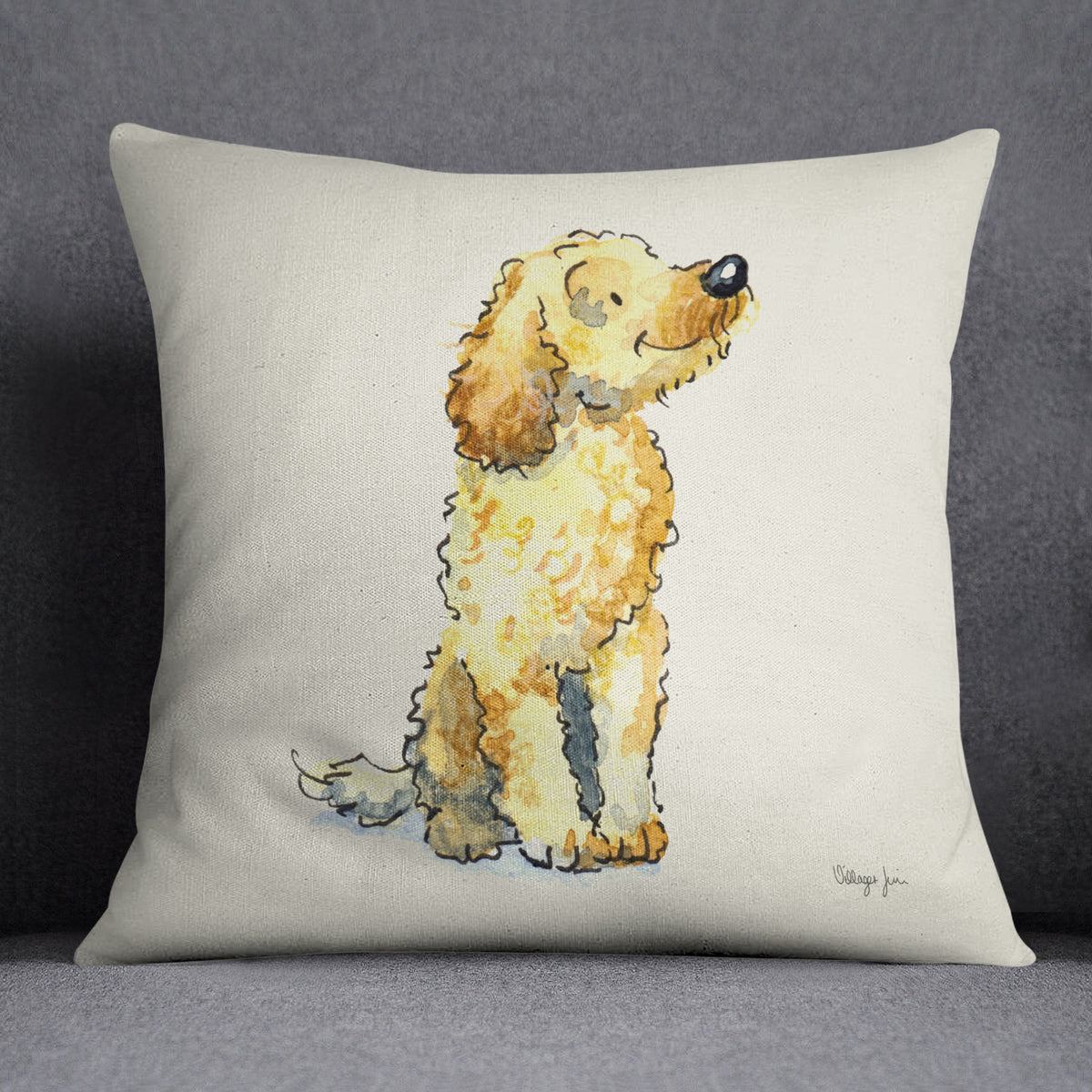 Cockapoo Cushion – Villager Jim's Shop