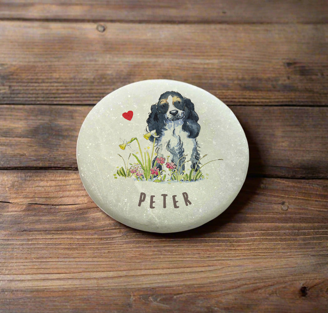 Cocker Spaniel Marble Memorial – Villager Jim's Shop