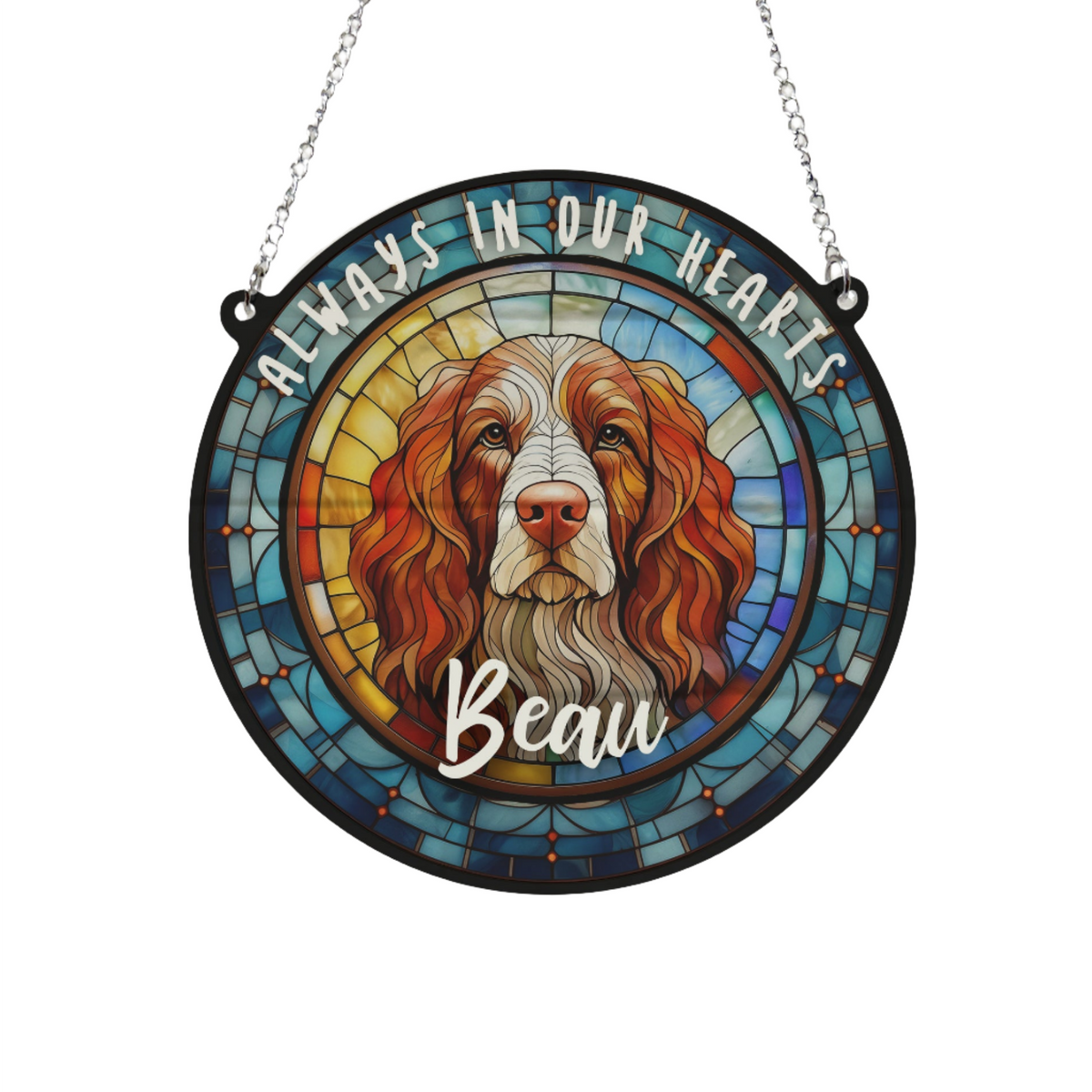 Cocker Spaniel Memorial Stained Glass Effect Suncatcher – Villager Jim ...
