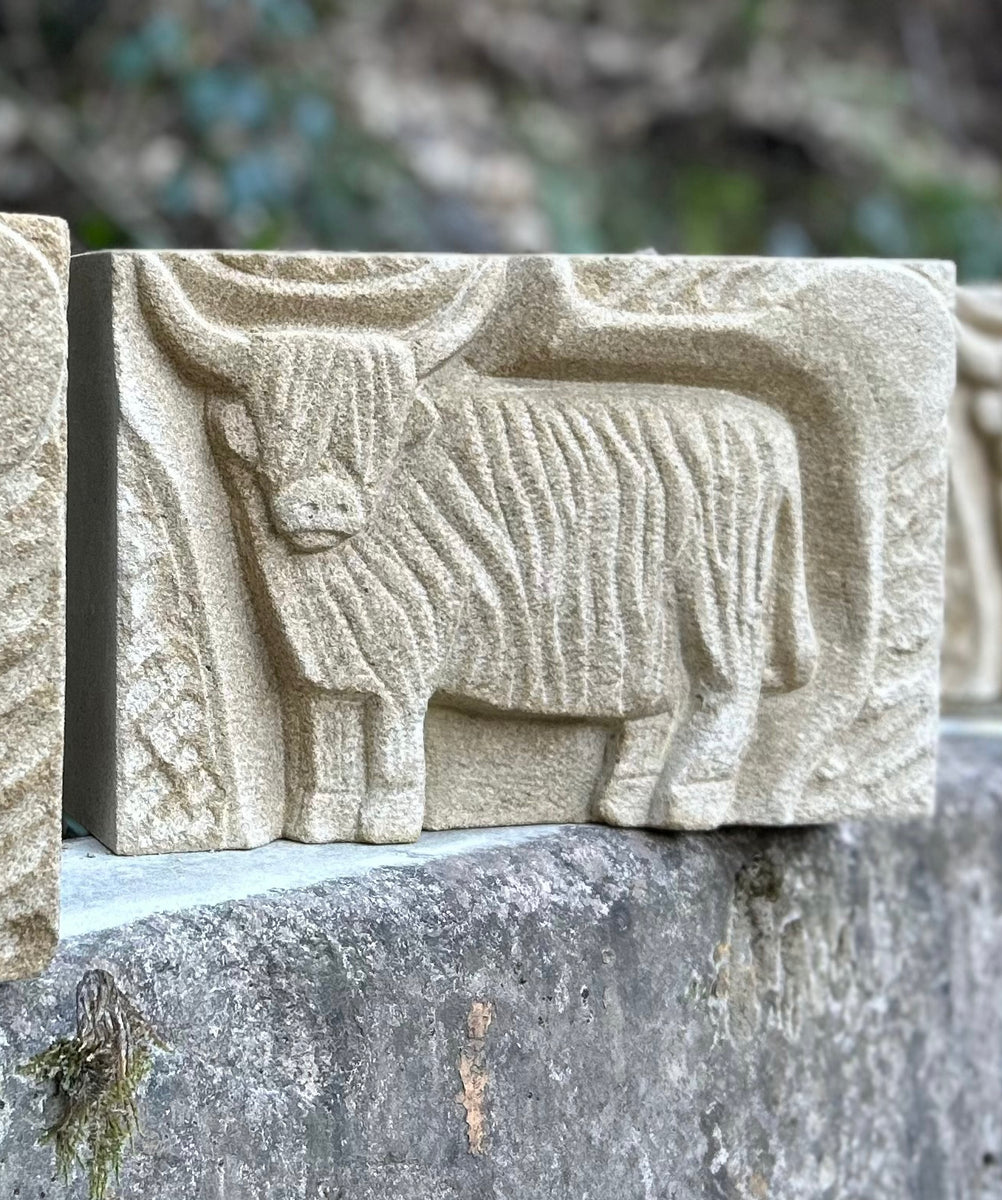 Ellie the Highland Cow - Stone Sculpture – Villager Jim's Shop