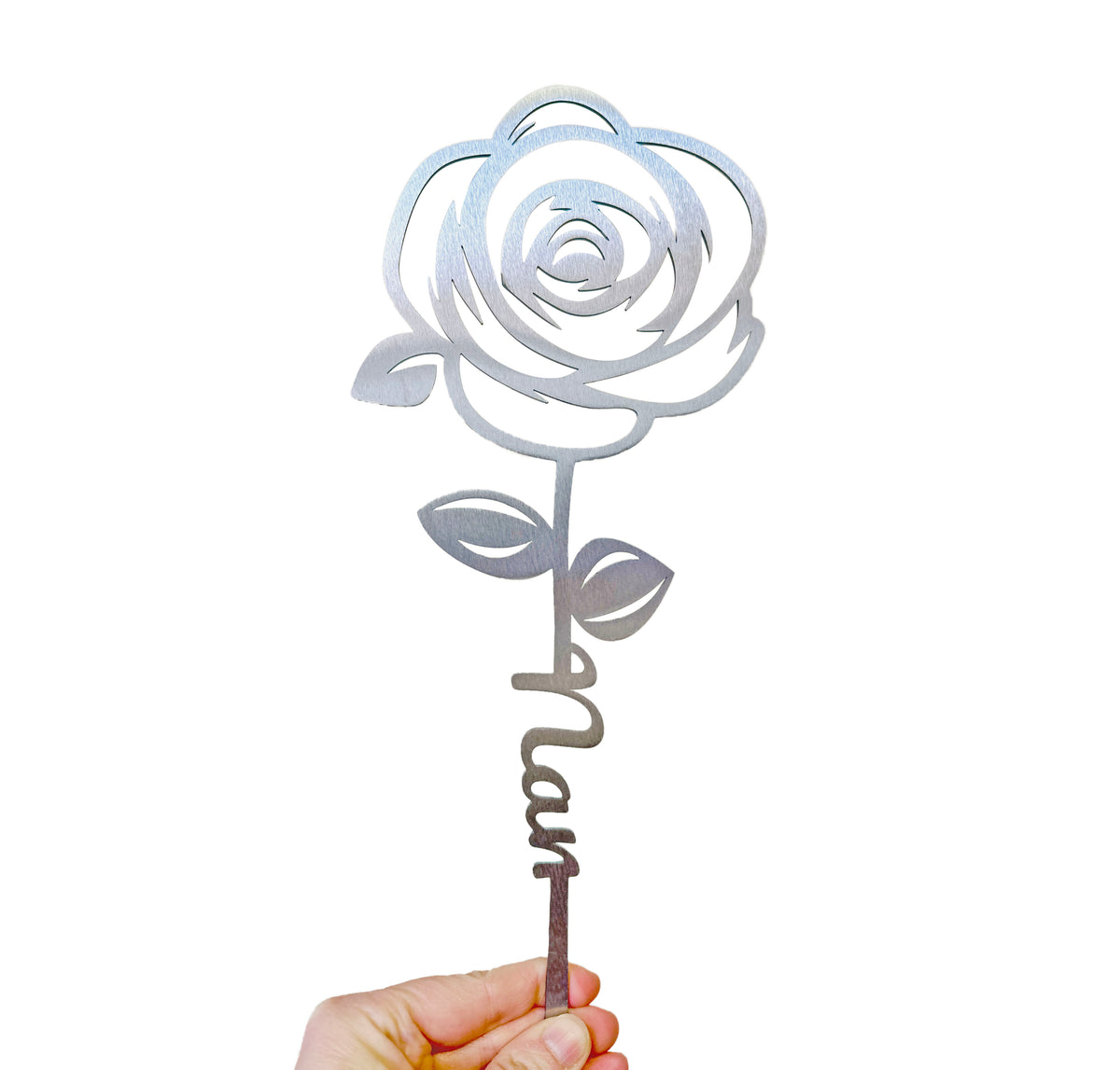 Nan Steel Rose Cutout - Rustic Garden Sculpture – Villager Jim's Shop