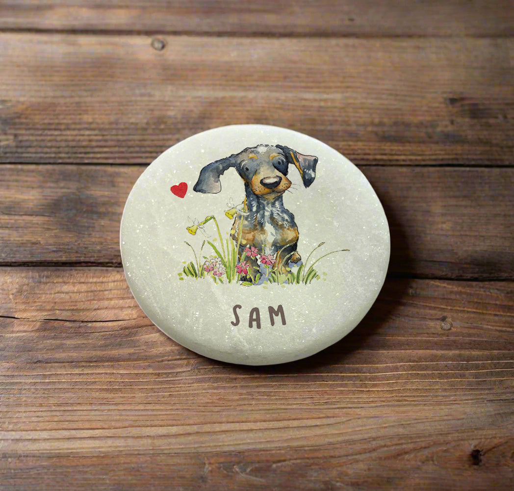 Dachshund Dapple Marble Memorial – Villager Jim's Shop