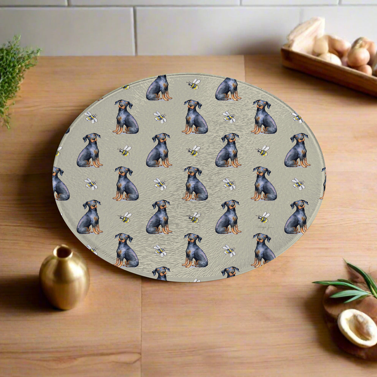 Doberman Pattern Trivet – Villager Jim's Shop