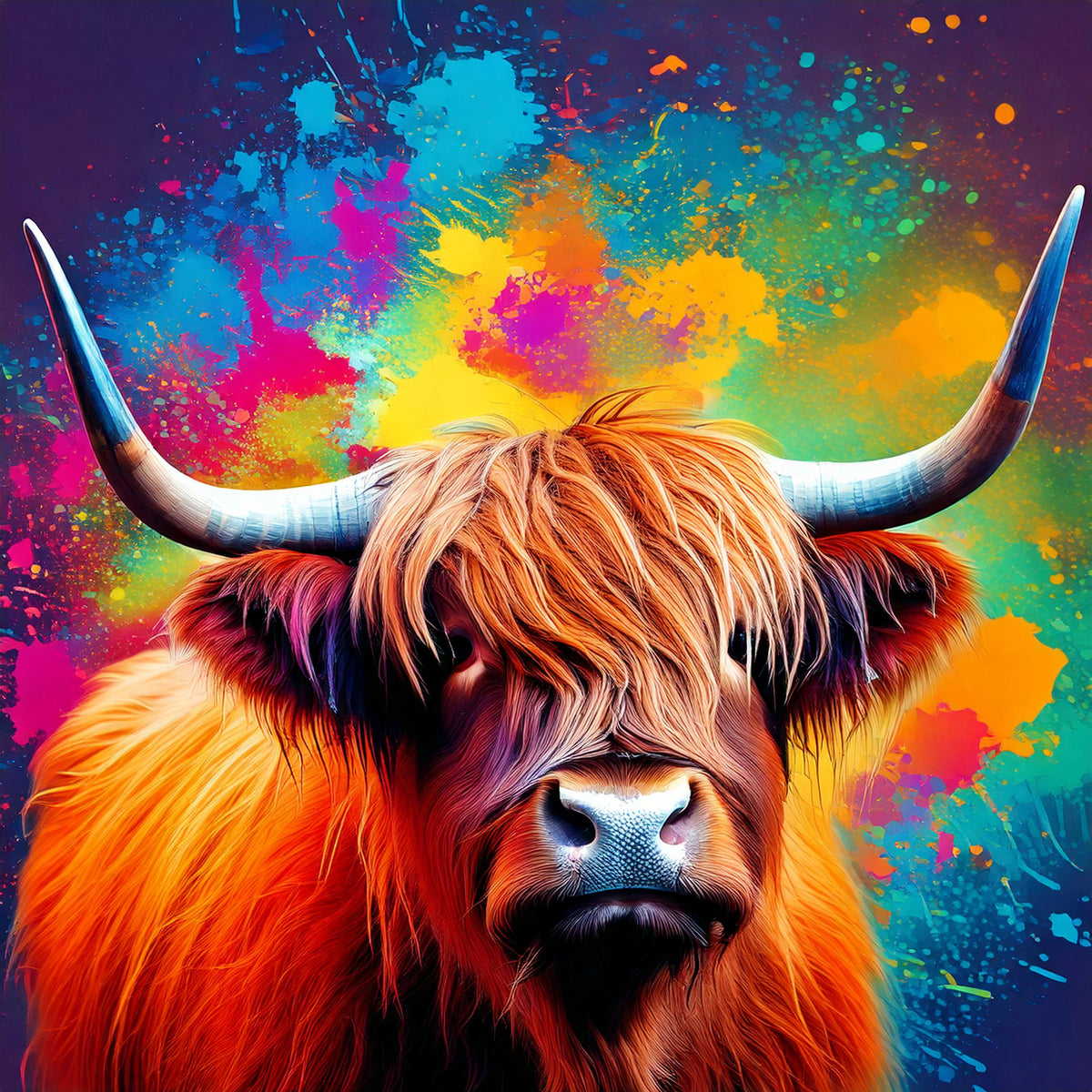 Ellie the Highland Cow Art Splashback – Villager Jim's Shop