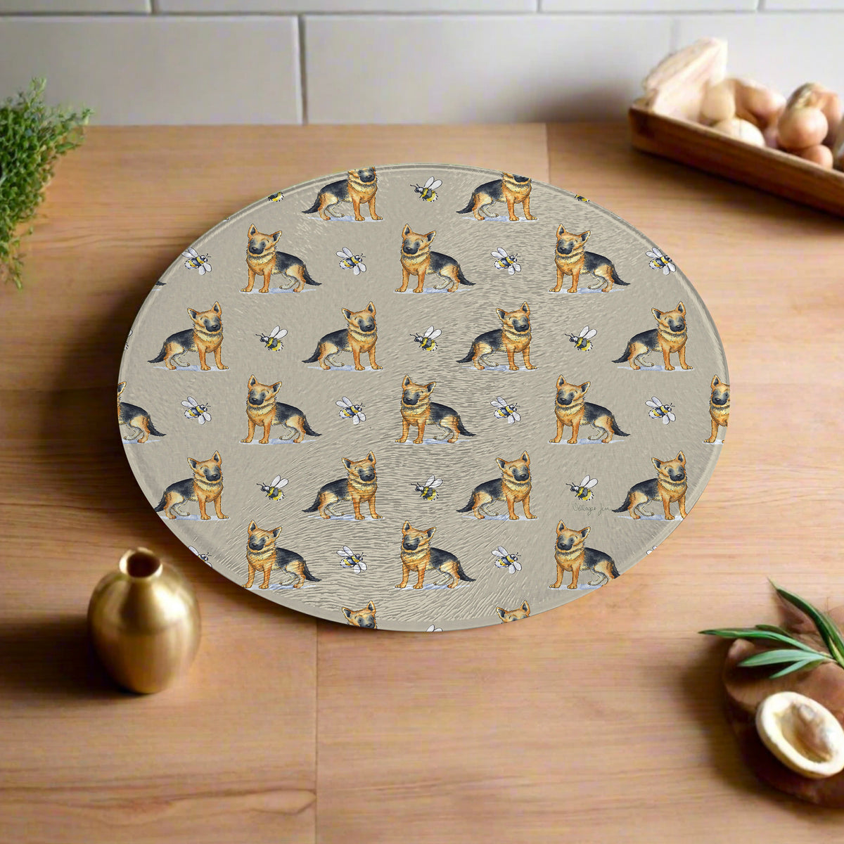 German Shepherd Pattern Trivet – Villager Jim's Shop