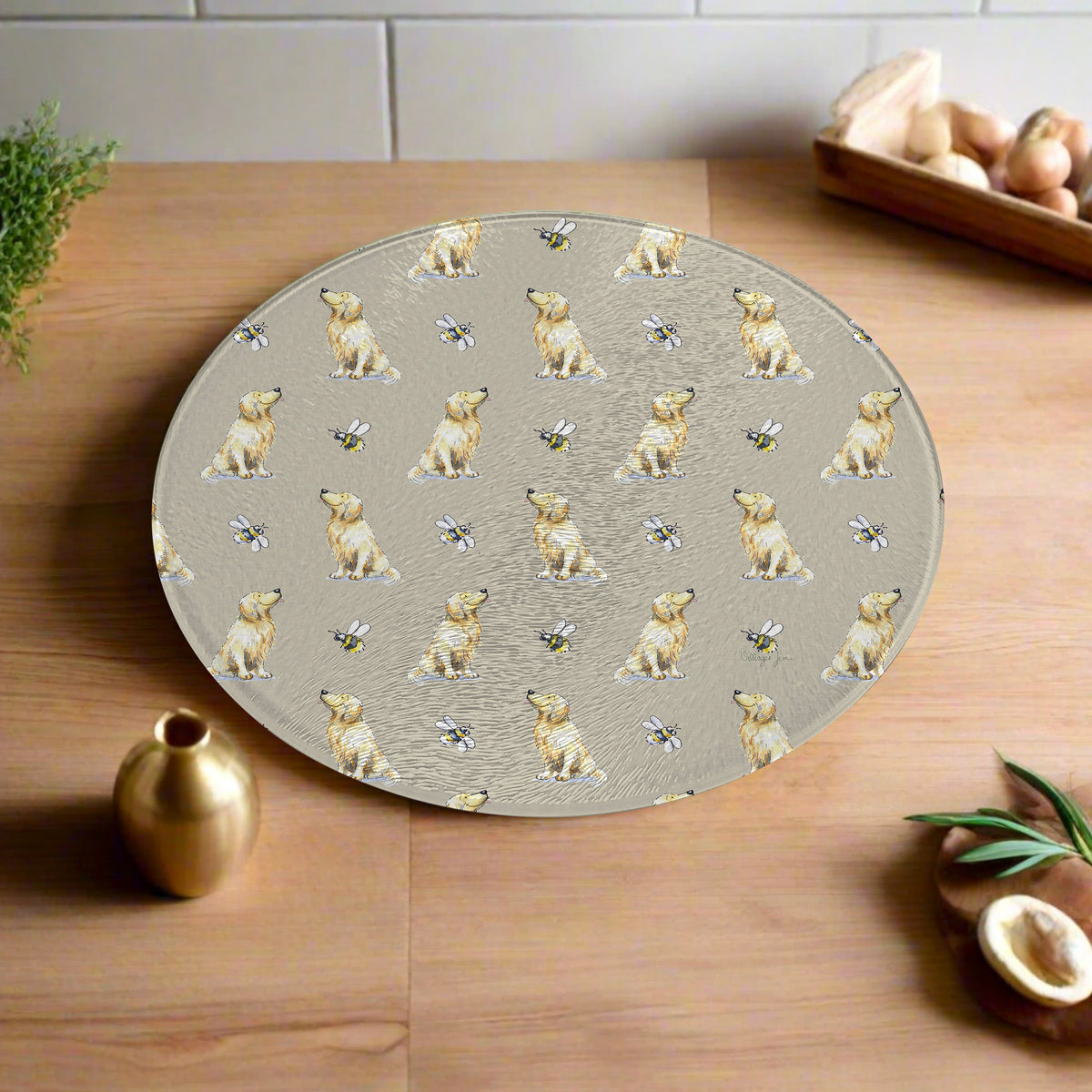 Golden Retriever Pattern Trivet – Villager Jim's Shop