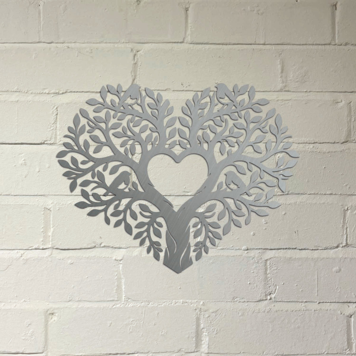 Heart in Oak Tree With Robins Steel Garden Sculpture – Villager Jim's Shop