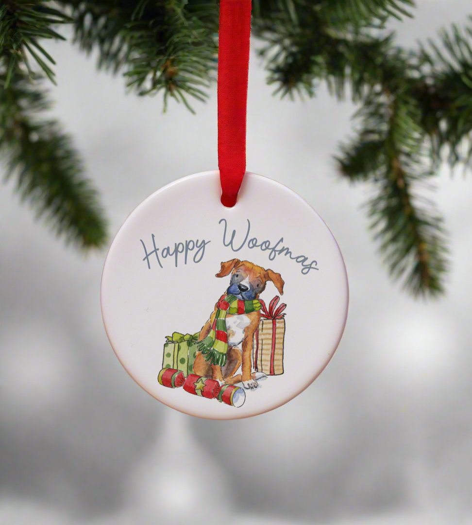 Boxer Ceramic Circle Decoration – Villager Jim's Shop