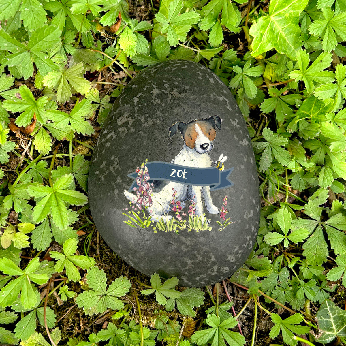 Jack Russell Banner Pebble – Villager Jim's Shop