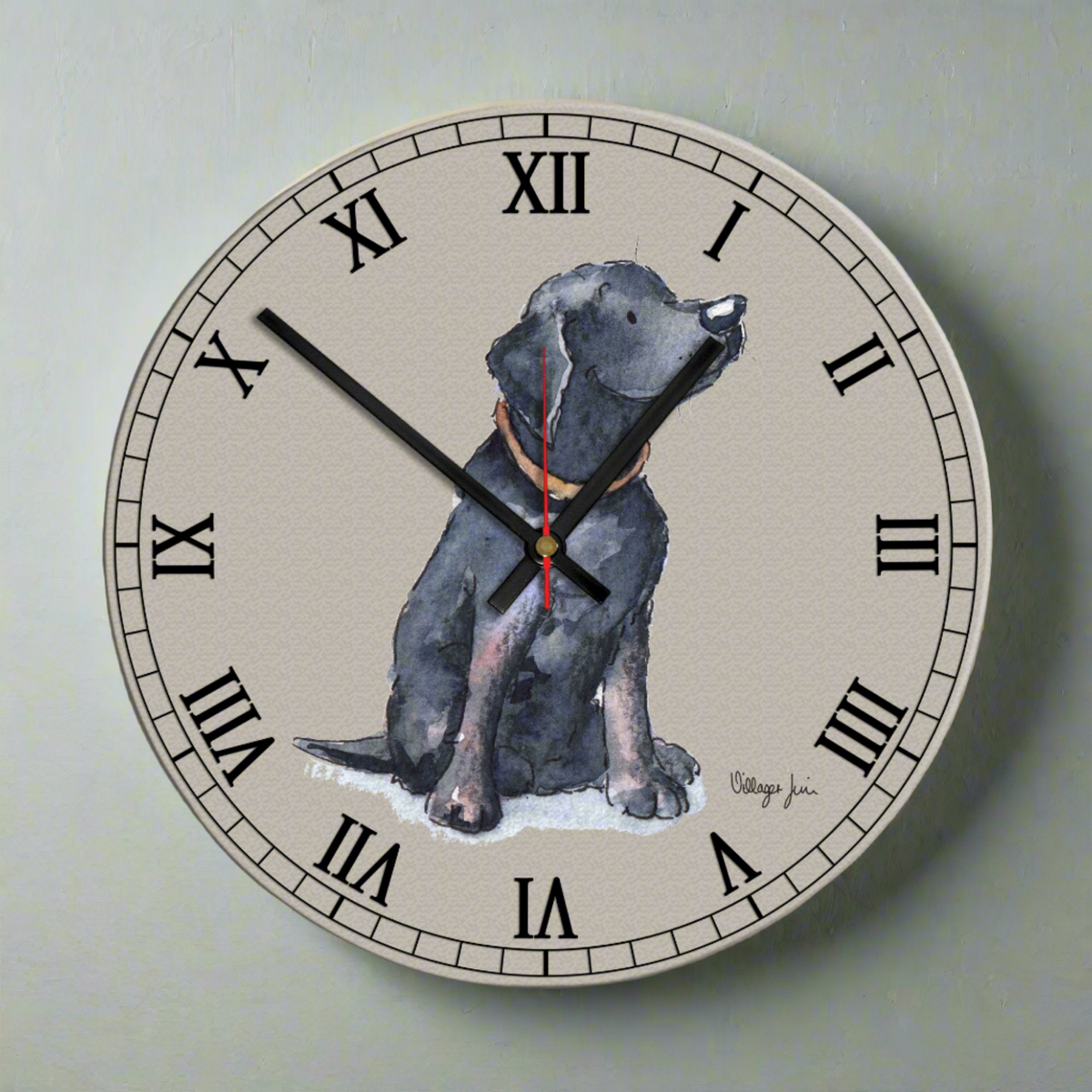 Labrador Black Clock – Villager Jim's Shop