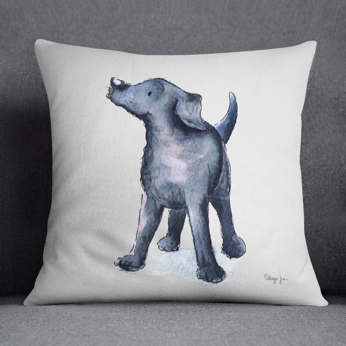 Labrador Black Standing Cushion – Villager Jim's Shop
