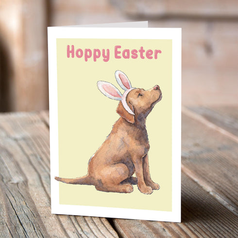 Labrador Chocolate Easter Card – Villager Jim's Shop