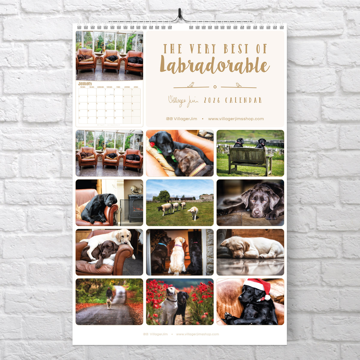The Very Best of Labradorable 2026 Calendar – Villager Jim's Shop