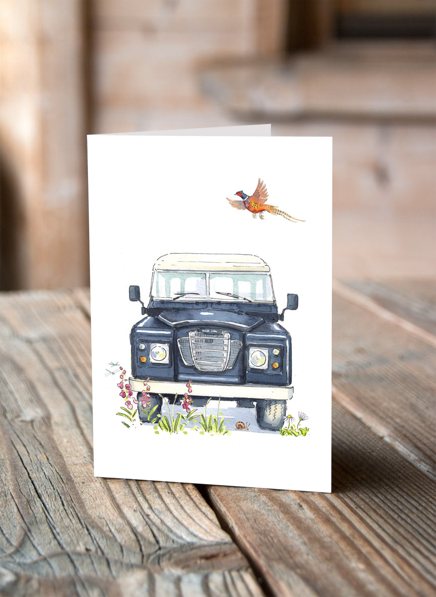 Landy Navy Blue Greeting Card – Villager Jim's Shop
