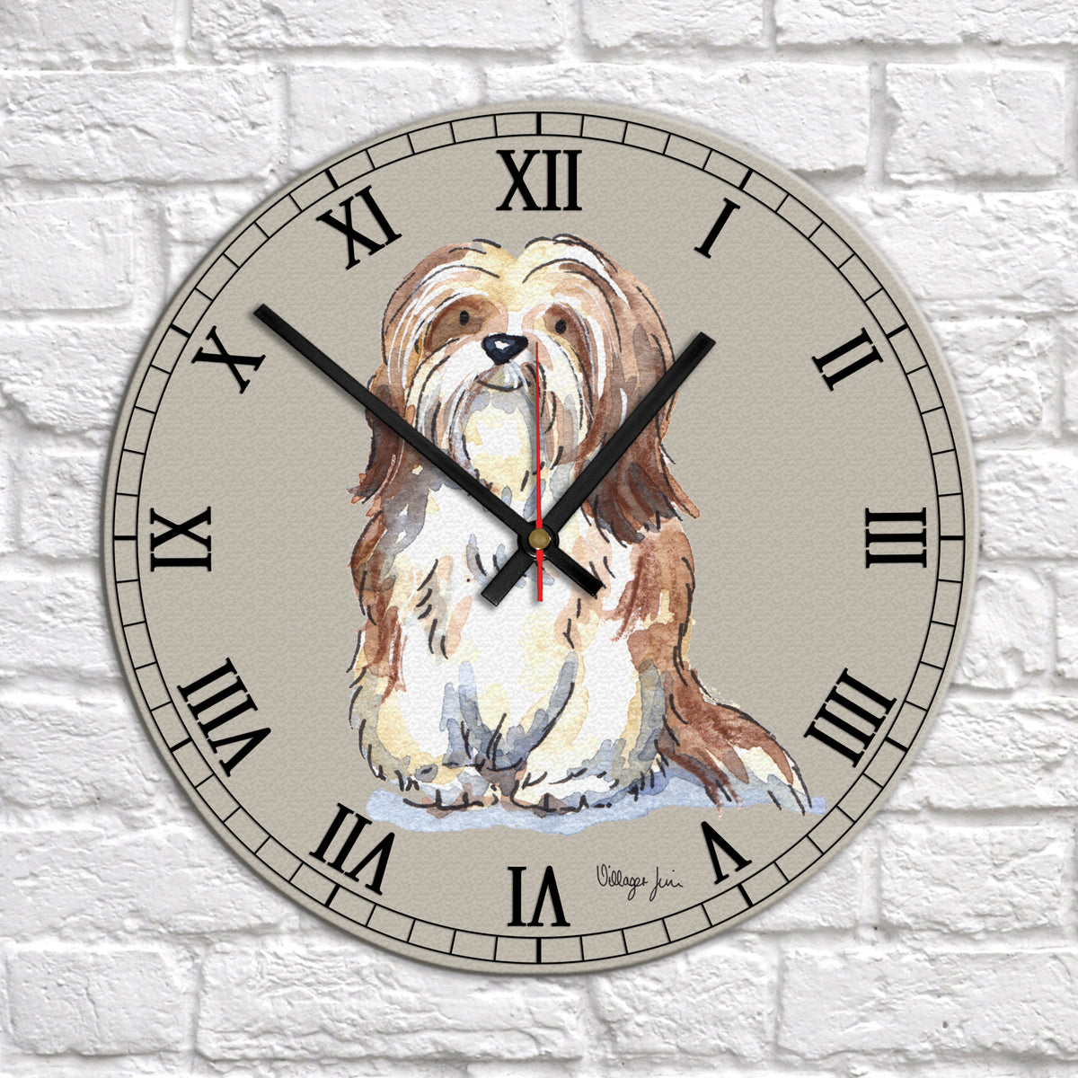 Lhasa Apso Clock – Villager Jim's Shop