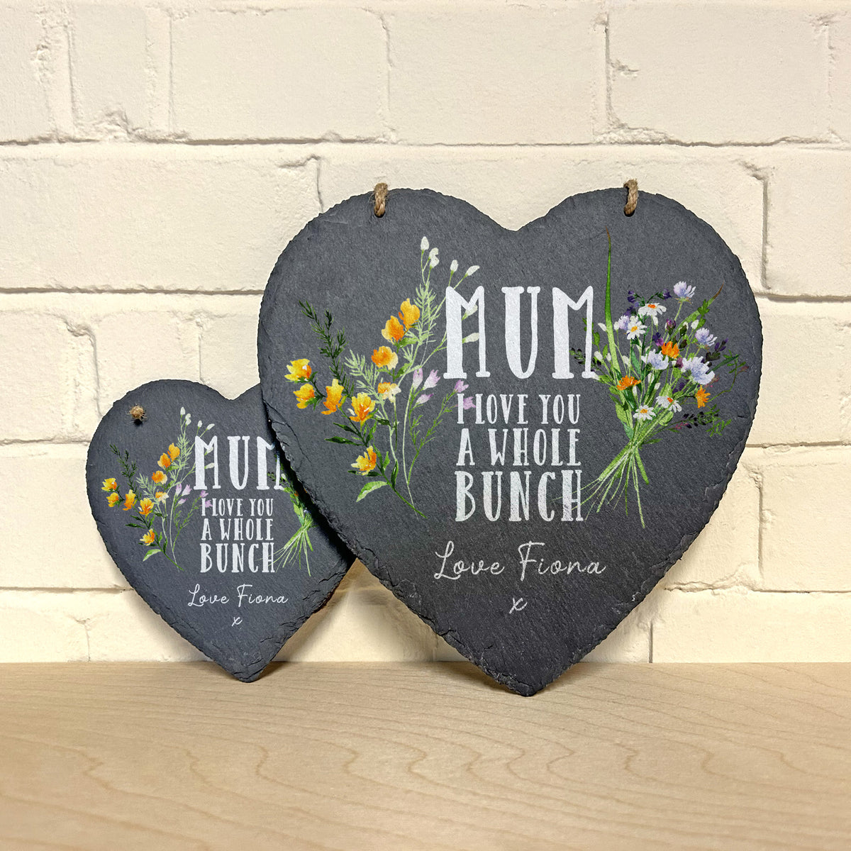 Love You A Whole Bunch Slate Heart – Villager Jim's Shop