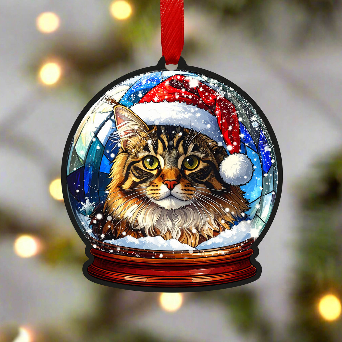 Maine Coon Cat Snow Globe Decoration – Villager Jim's Shop