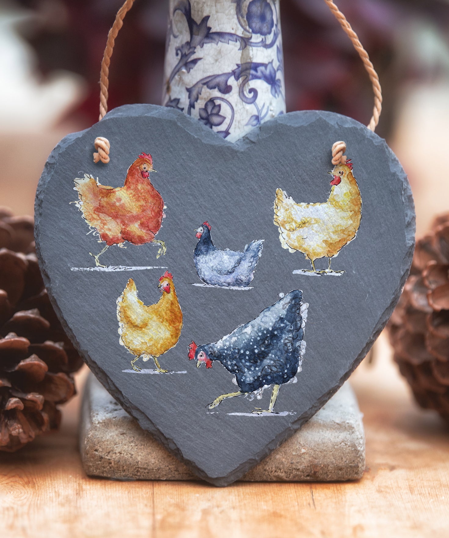 Montage Chicken Slate Heart – Villager Jim's Shop