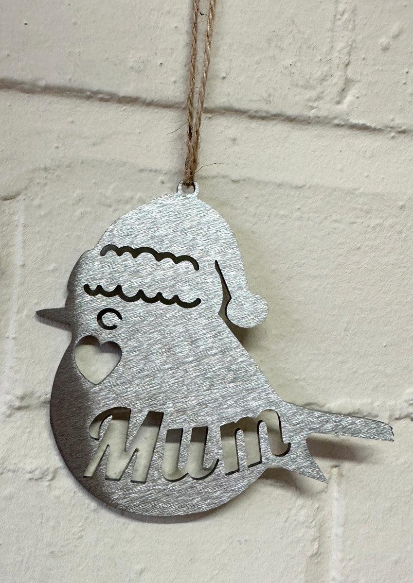 Mum Christmas Steel Robin – Villager Jim's Shop
