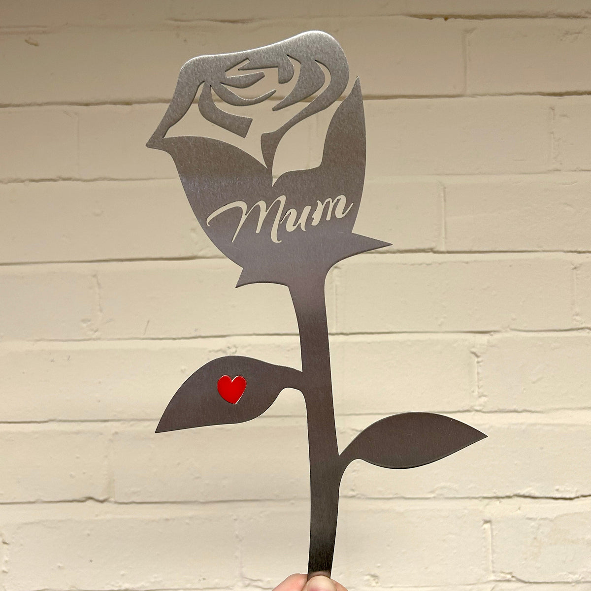 Mum Rose - Rustic Garden Sculpture - Red Heart Collection – Villager ...
