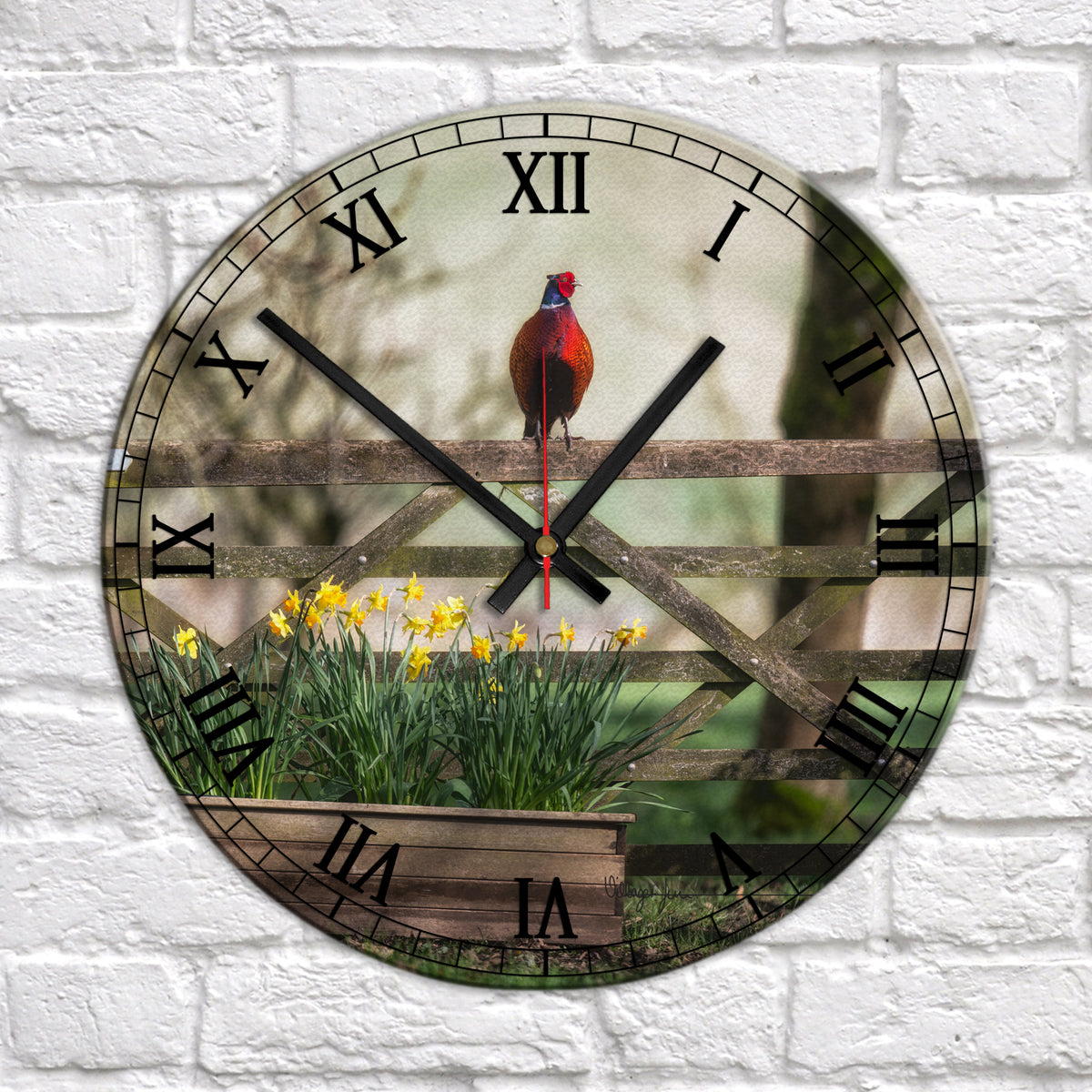 Norman in the Springtime Clock – Villager Jim's Shop