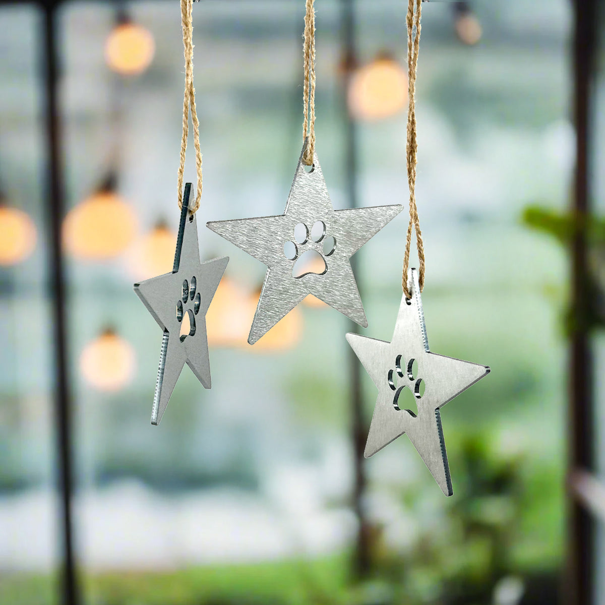 Mini Paw Print Star - Decorations for Life - Solid Steel – Villager Jim ...
