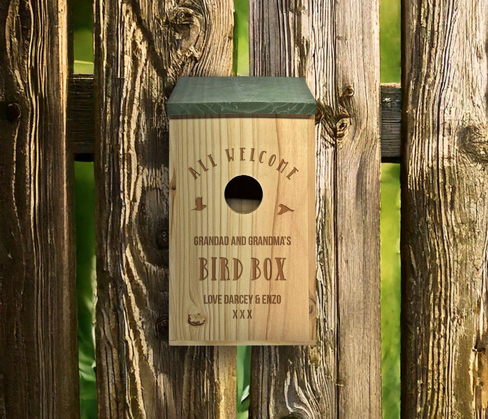 Personalised Bird Box – Villager Jim's Shop