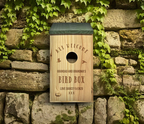 Personalised Bird Box – Villager Jim's Shop