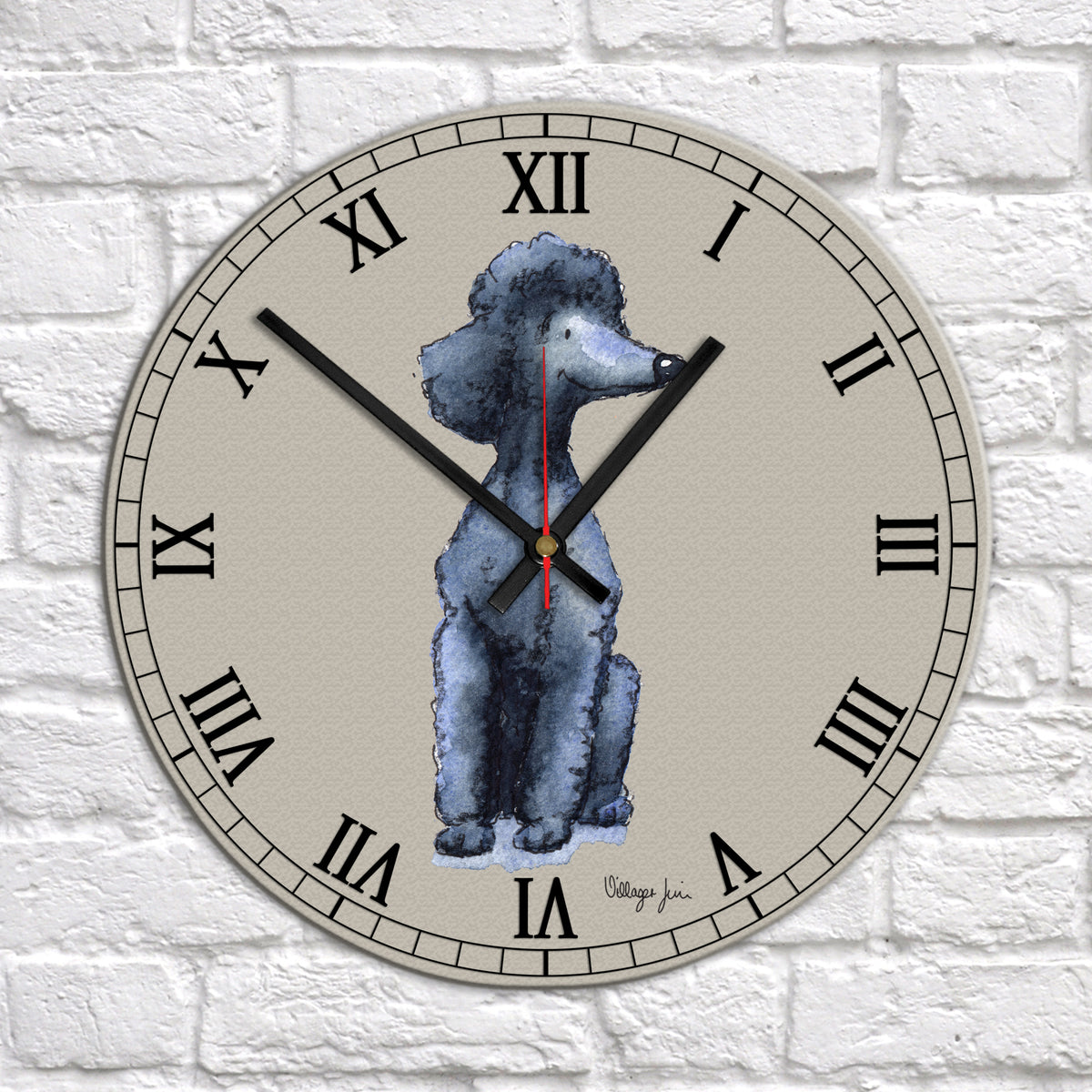 Poodle Clock – Villager Jim's Shop