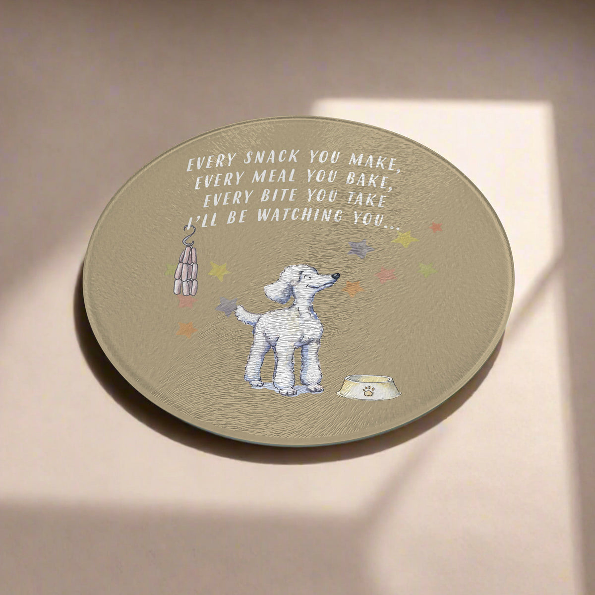 Poodle White Trivet – Villager Jim's Shop