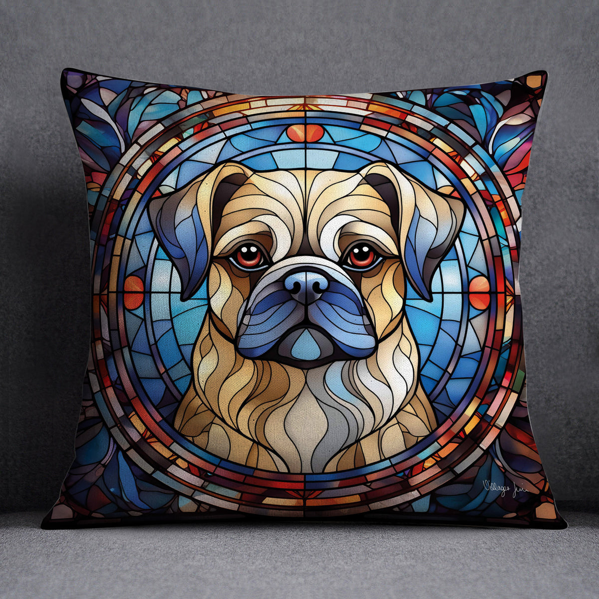 Puggle Suncatcher Design Cushion – Villager Jim's Shop