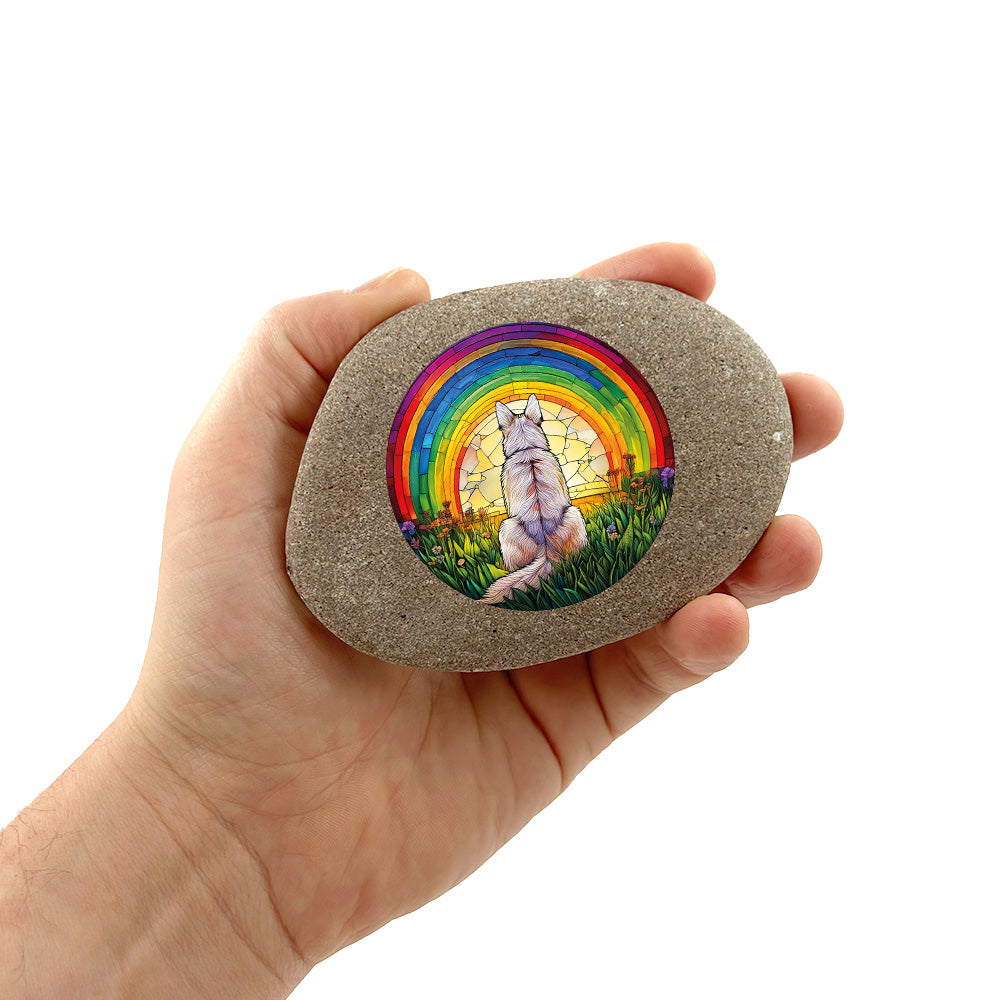Rainbow German Shepherd White Pebble – Villager Jim's Shop