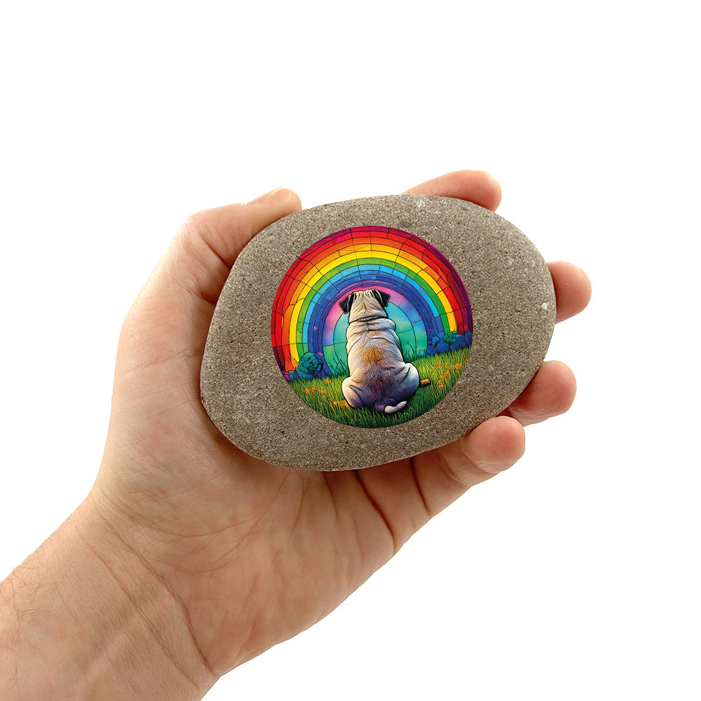 Rainbow Pug Pebble – Villager Jim's Shop