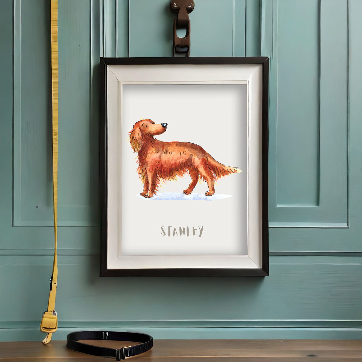 Red Setter Personalised Dog Print – Villager Jim's Shop
