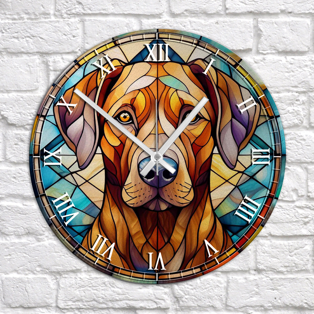 Rhodesian Ridgeback Suncatcher Effect Clock – Villager Jim's Shop